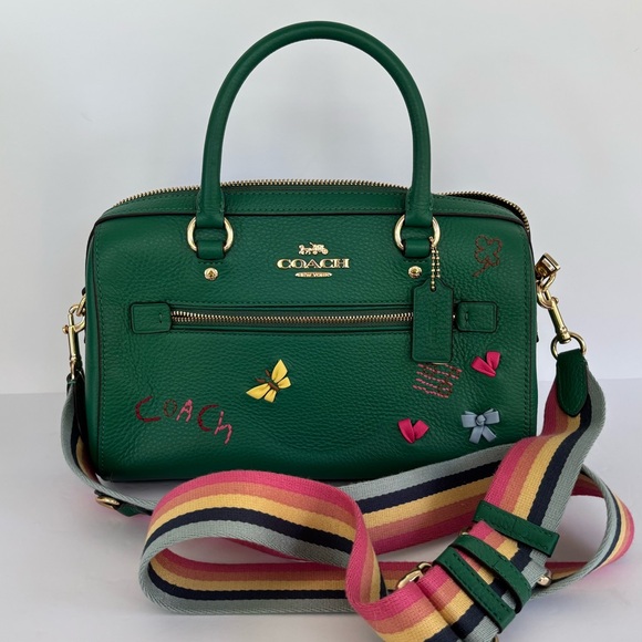 Coach | Bags | Coach Rowan Satchel With Diary Embroidery C828 | Poshmark